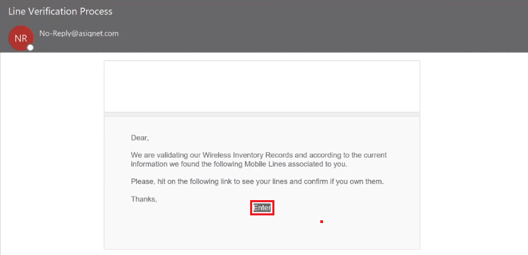 User Line Validation