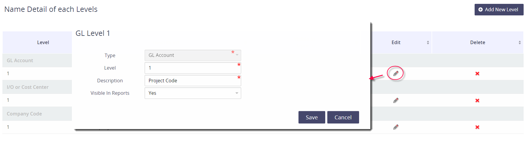 Creating your GL Levels