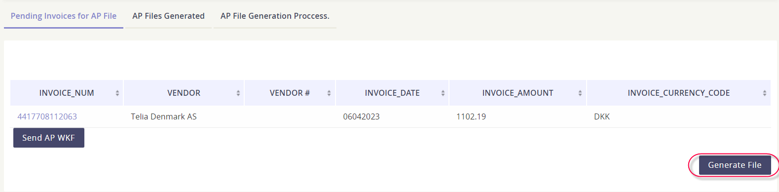 Manually creating your AP Export file