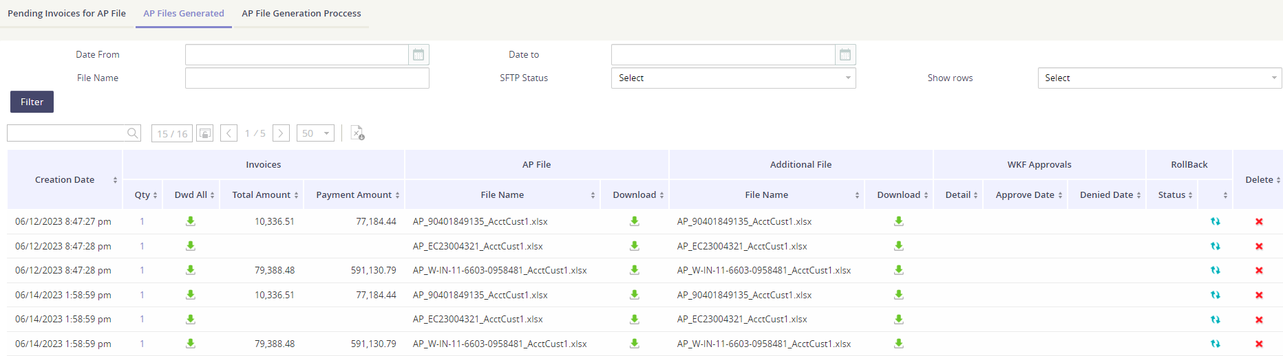 Manually creating your AP Export file